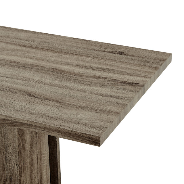 Zenith and Amanda 3 Piece Gray Rectangular Dining Set - Contemporary ...