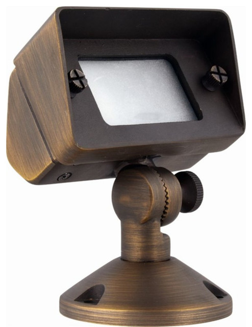 Elitco Lighting Aera 6" Metal Landscape LED Flood Light in Antique ...