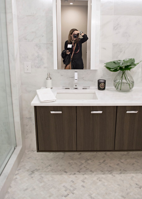 Carrara Herringbone Tile Venato Carrera Marble Mosaic Honed 1x2, 1 ...