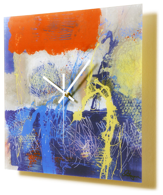 HangTime Designs Off Axis Clock - Modern - Wall Clocks - by Dlynn's ...