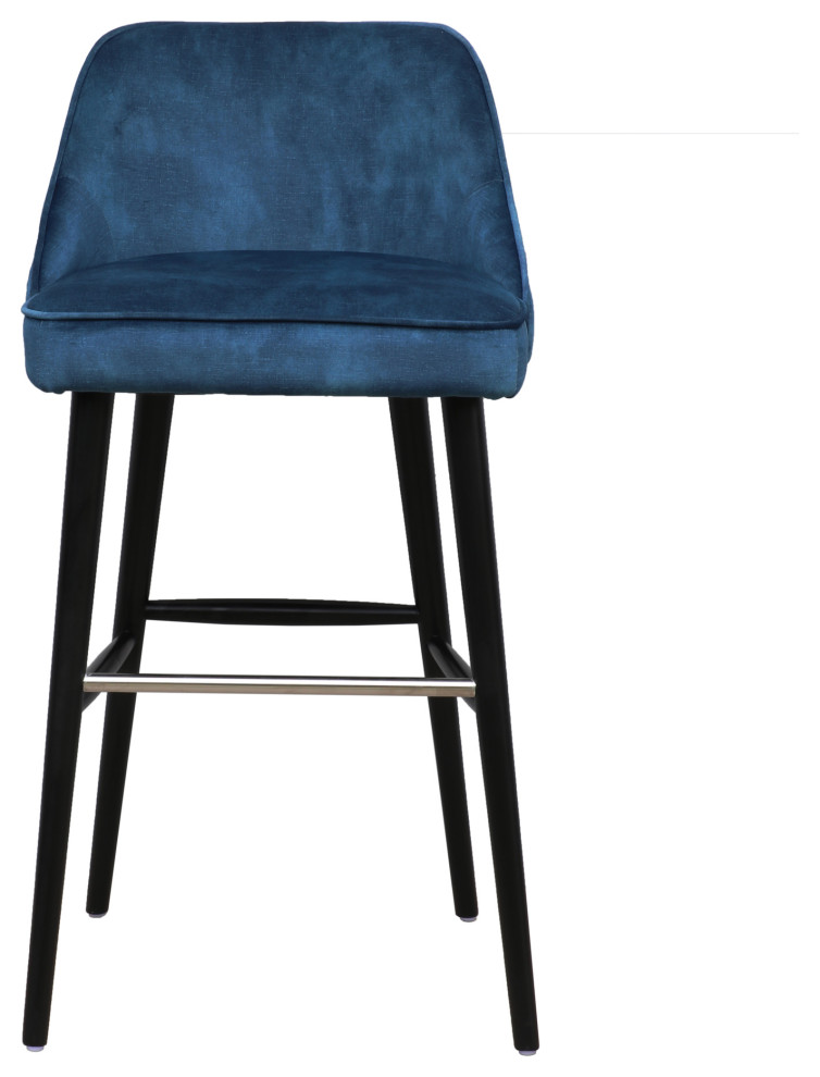 Discontinued Harmony Barstool Navy Blue - Blue - Midcentury - Bar Stools And Counter Stools - by ...