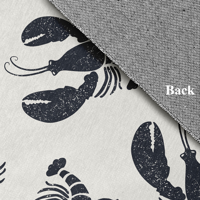 Lobster Fest Nautical Chenille Rug, 4' x 6' - Beach Style - Area Rugs ...