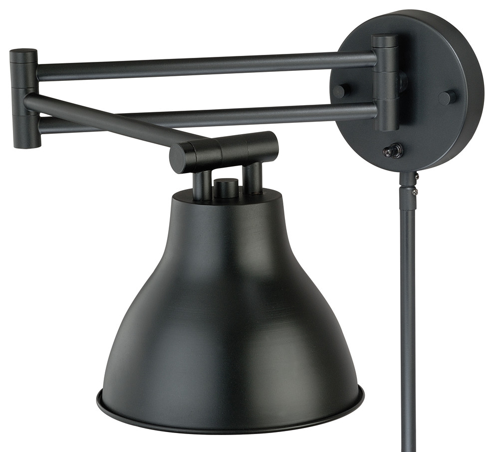 Swing Arm LED Wall Light Dark Bronze - Transitional - Swing Arm Wall ...