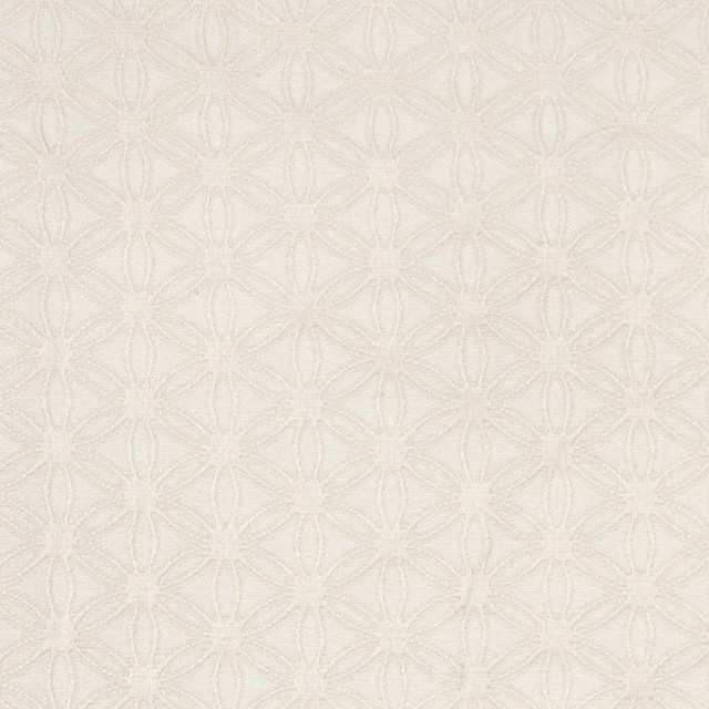 Off White Small Scale Flower Woven Matelasse Upholstery Grade Fabric By ...
