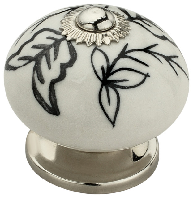 10-pcs Ceramic Designer Knobs, Decorative Ceramic Cabinet Knobs, Drawer Knobs - Traditional ...