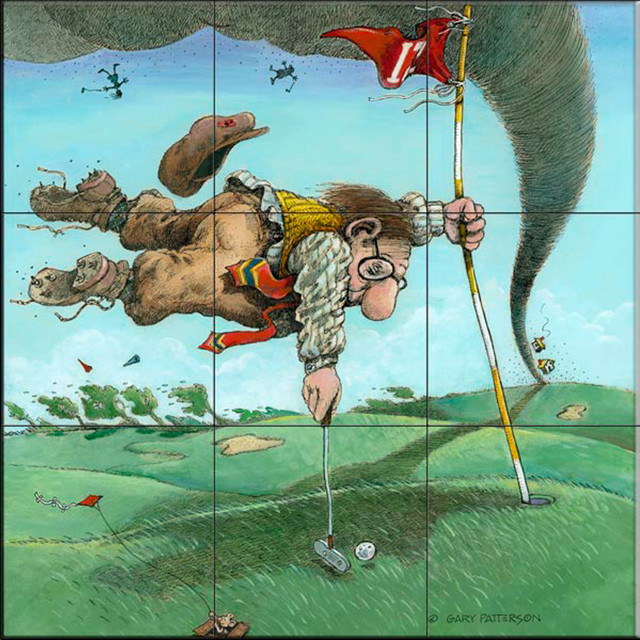 Tile Mural, Dedication by Gary Patterson, 12.75" x 12.75" (9 Tiles ...