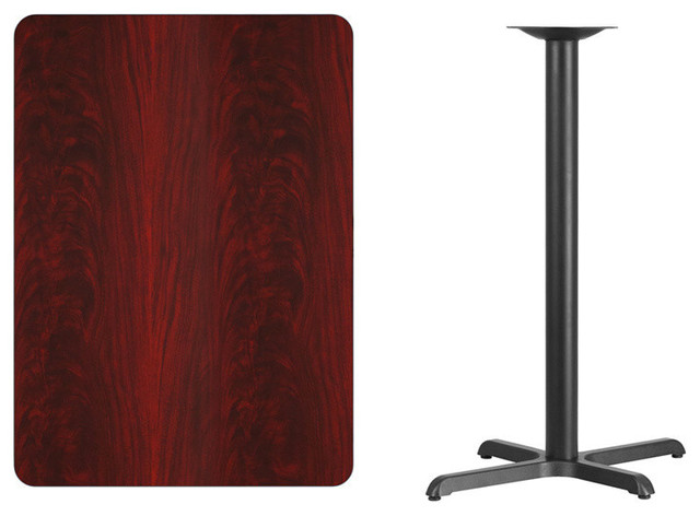 Rectangular Mahogany Table Top XU-MAHTB-3042-T2230-GG, Bar Height ...