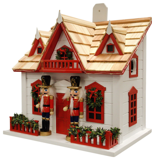 Nutcracker House With LED Lights - Contemporary - Holiday Accents And ...