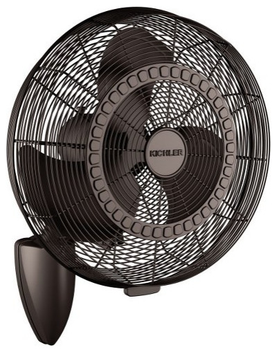 Wall Fan - 18 inches wide Satin Natural Bronze Finish Satin Natural ...