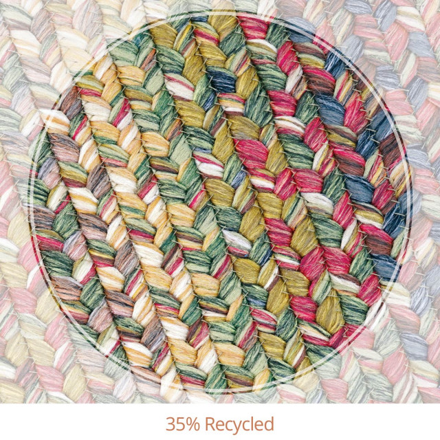 Homespice Decor Rainforest Indoor/Outdoor Braided Rug 6'x9' Rectangular ...