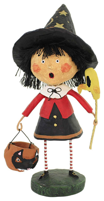 Lori Mitchell Trixie Polyresin Witch Halloween Pumpkin 10755 - Holiday ...