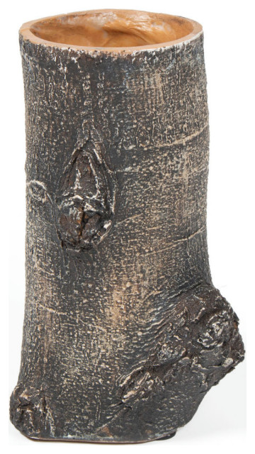 Tree Trunk Small Polystone Vase - Rustic - Vases - by Beyond Design ...