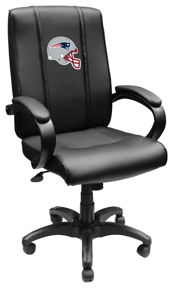 New England Patriots Helmet Executive Desk Chair Black - Contemporary ...