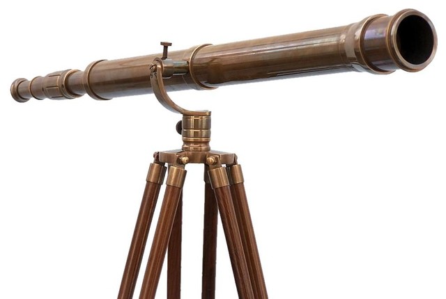 Floor Standing Antique Brass Galileo Telescope 65'', Old Telescope ... Floor Standing Antique Brass Galileo Telescope 65'', Old Telescope ...