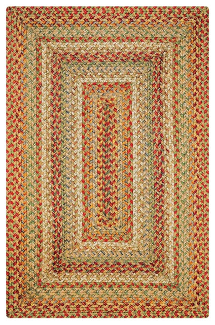 Homespice Decor Harvest Jute Braided Rug (Rectangle), 6' x 9 ...