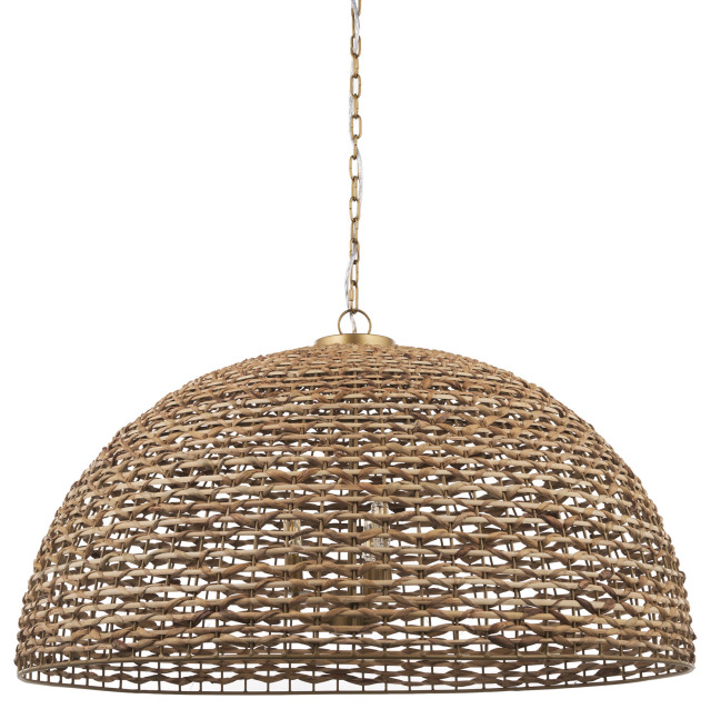 Sana Extra Large Watergrass Pendant Light - Beach Style - Pendant ...