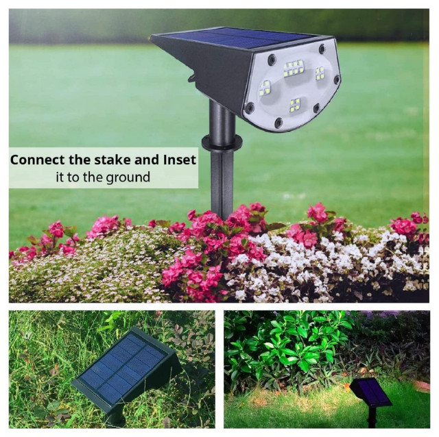 WBM Smart Solar Landscape Spot Light, 20 LED Wireless Solar, 6 Pack ...