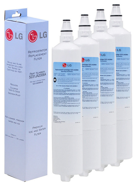Genuine OEM LG LT600P Premium Replacement Fridge Water Filter, Set of 4 ...