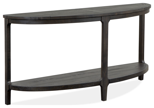 Demilune Sofa Table - Rustic - Console Tables - by Magnussen Home | Houzz
