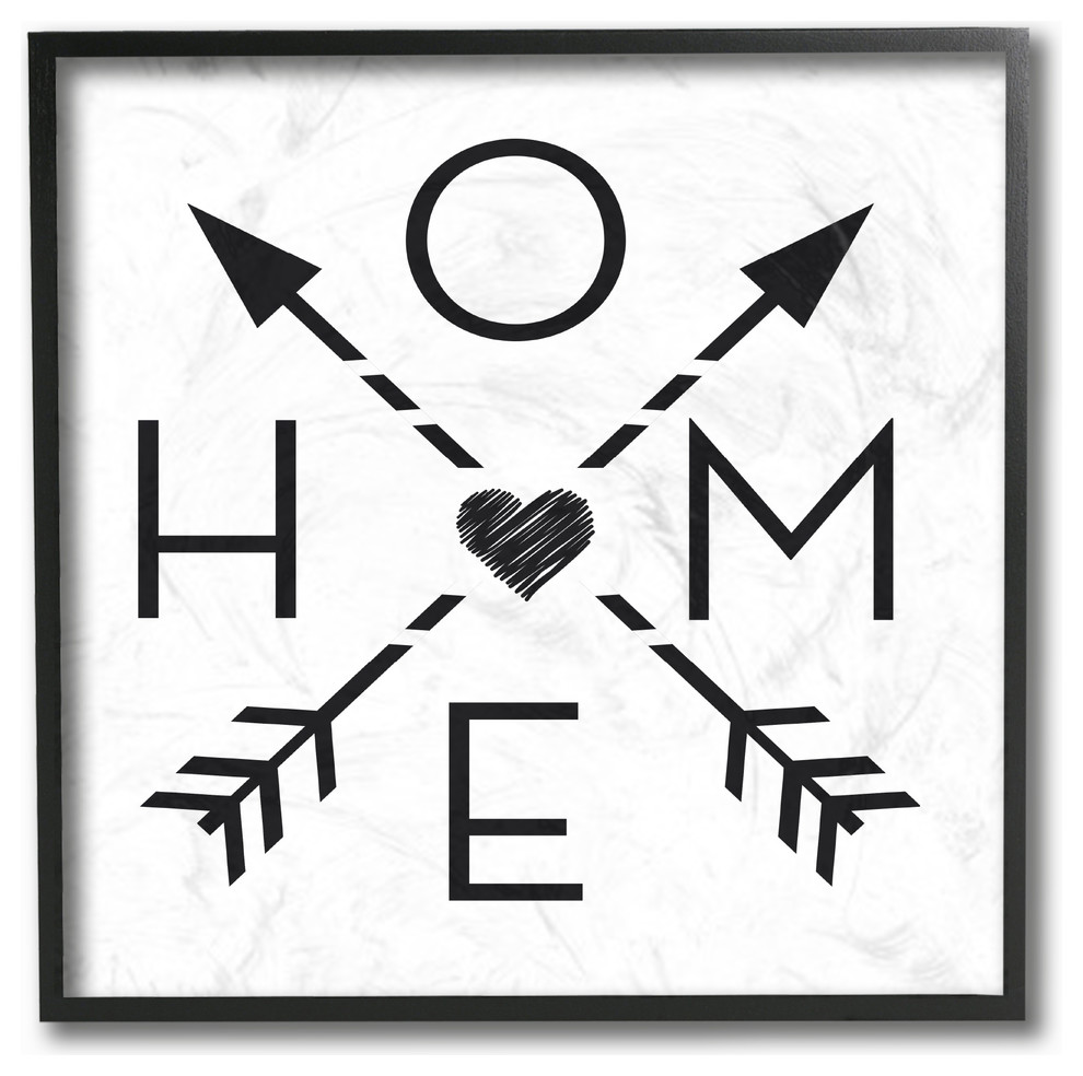 Arrows To Home, 12x12 - Contemporary - Prints And Posters - by Stupell ...