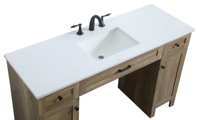 54" ADA Compliant Bathroom Vanity, 54" - Farmhouse - Bathroom Vanities ...