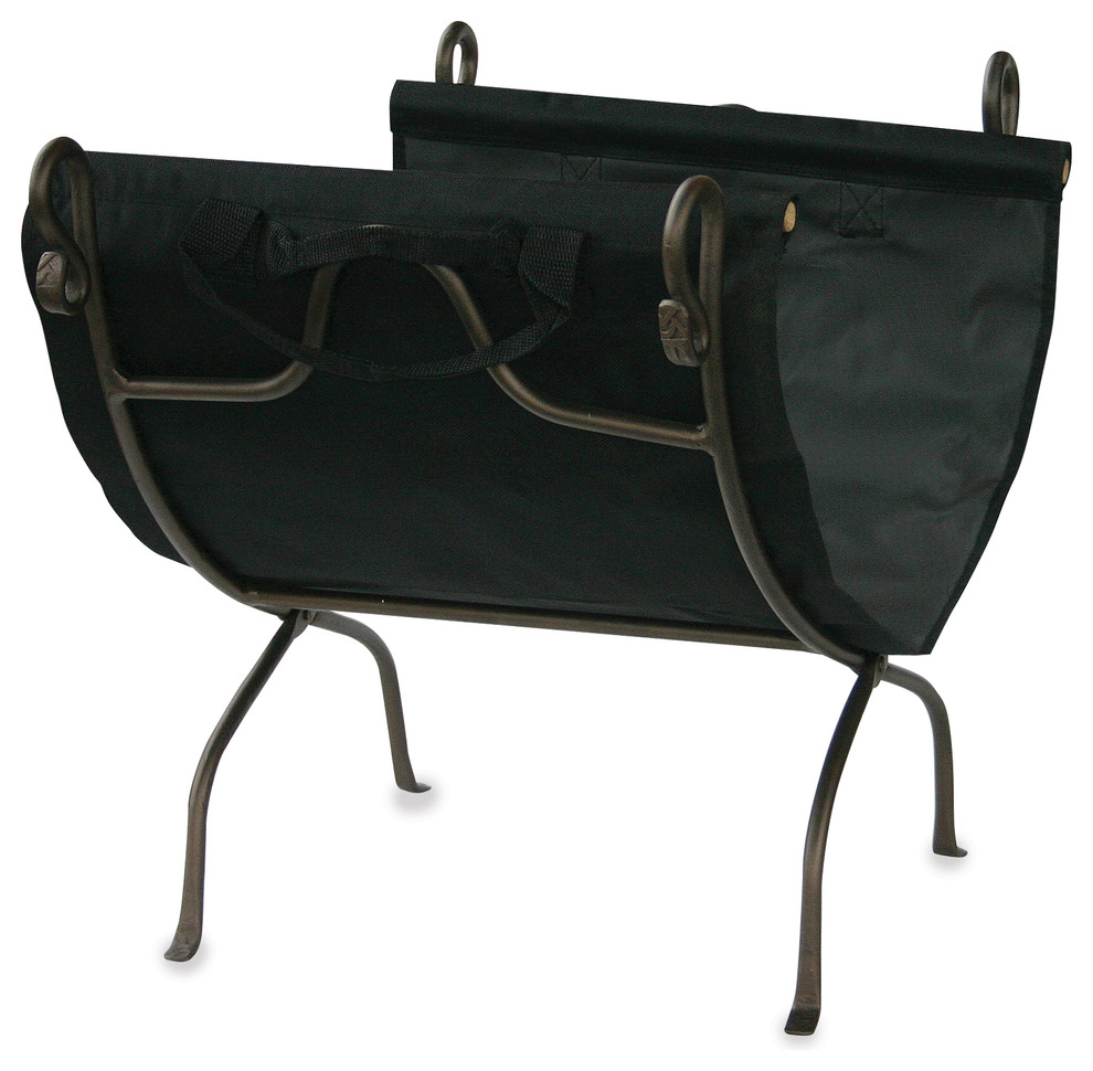 Wrought Iron Log Rack - Traditional - Firewood Racks - by Blue Rhino ...