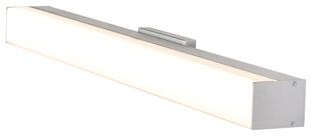 Procyon 24" ETL Certified Integrated LED Bathroom Fixture, Silver ...