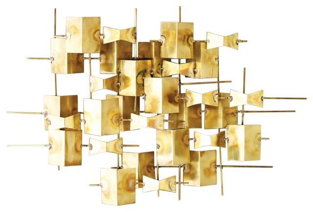 Folded Brass Wall Decor - Contemporary - Metal Wall Art - by ...
