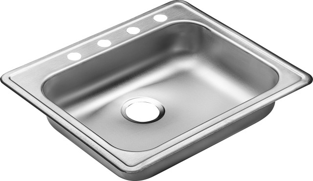 PROFLO PFSR2521554C Bealeton 25" Drop In Single Basin Stainless ...