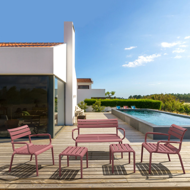 Paris Outdoor Bench - Contemporary - Outdoor Benches - by Compamia | Houzz