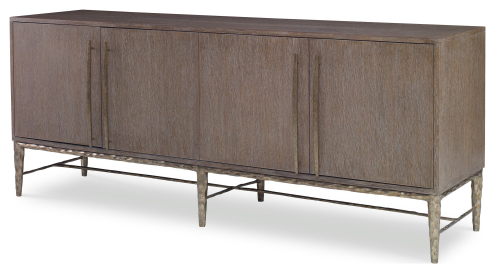 Ambella Home Collection Chiseled Buffet, Driftwood - Farmhouse ...