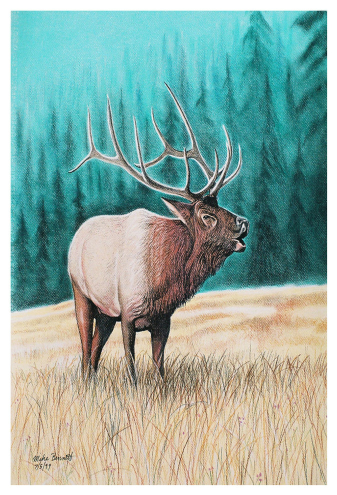 Mike Bennett Bugler #2 Art Print, 30"x45" - Contemporary - Fine Art ...