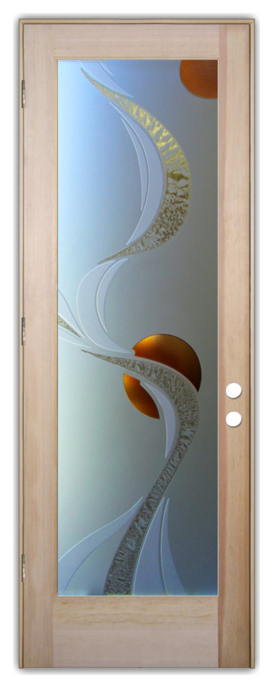 Front Door - Ribbon Reflection Moons - Fiberglass Smooth - 30" x 80 ...