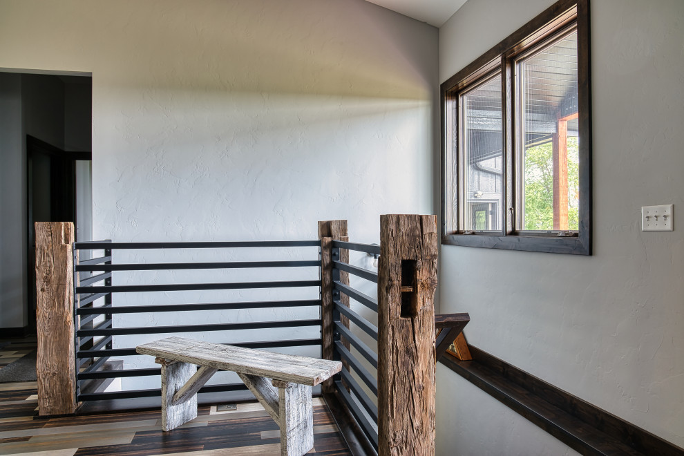 Interior - Reclaimed Timber Newel Posts - Farmhouse - Staircase - Other ...
