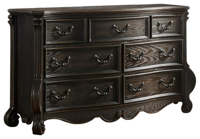 Bowery Hill Multi-step Molasses Wood 7-drawer Dresser - Traditional ...