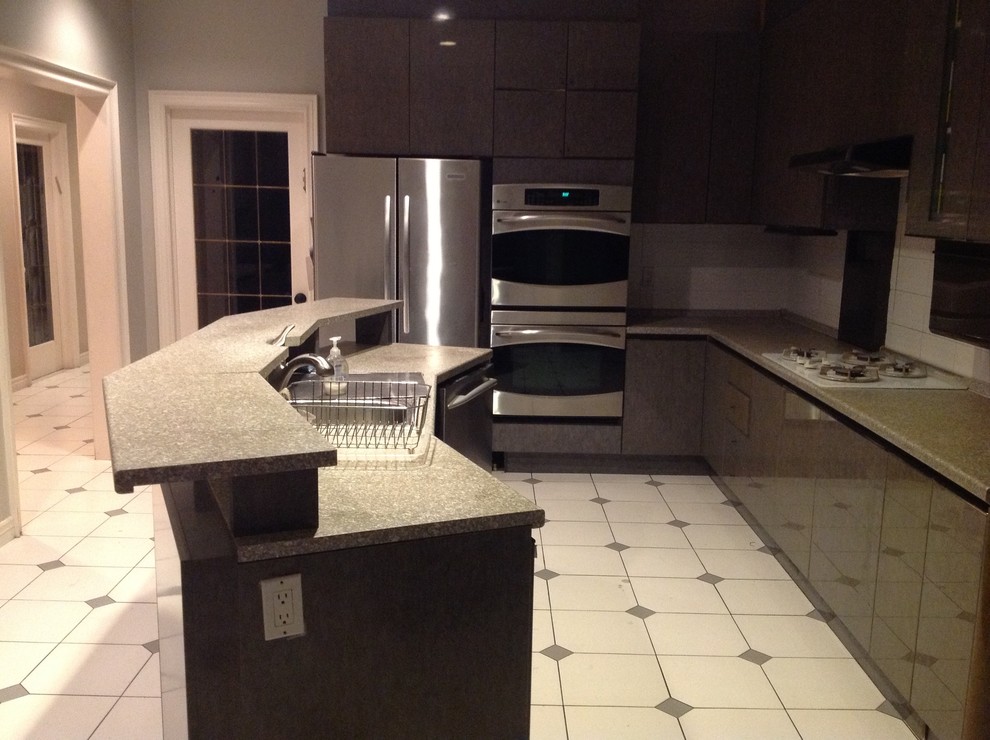 25 year old "modern" kitchen redone as the modern kitchen we wanted