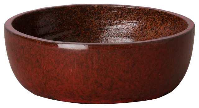 Tropical Red Planter - Contemporary - Indoor Pots And Planters - by ...