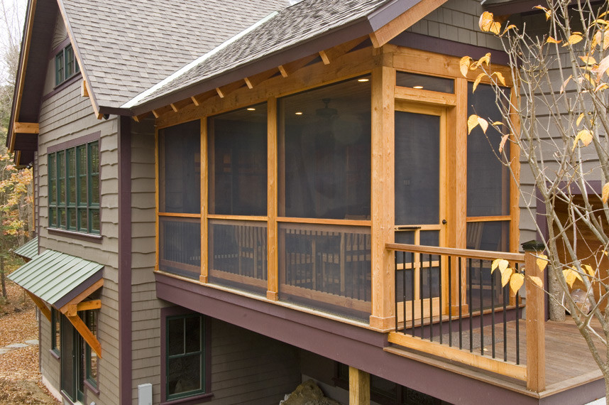 Unique Hybrid of Conventional, Timber and Log Framed Home - Rustic ...