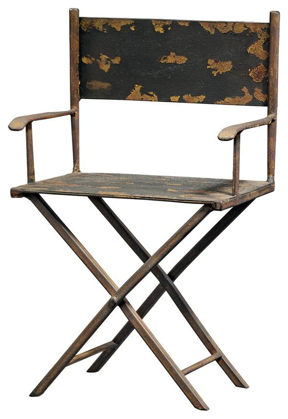 Design Toscano Mini Directors Chair - Industrial - Armchairs And Accent ...