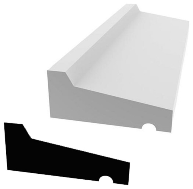 LWM187 Drip Cap Moulding, 2" x 3/4"P x 96"L - Molding And Trim - by ...