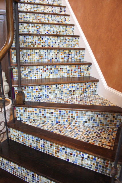 Stair Risers - Traditional - Staircase - Charlotte - by TILE COLLECTION INC