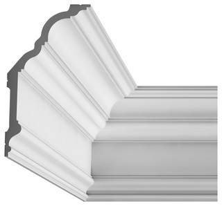 Orac Decor Plain Polyurethane Crown Moulding, Face: 11-1/4 ...