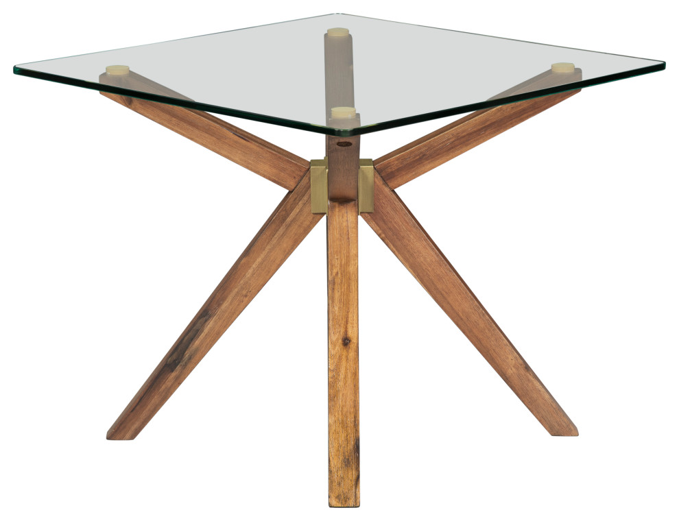 Mid-Century Modern Glass End Table - Midcentury - Side Tables And End ...