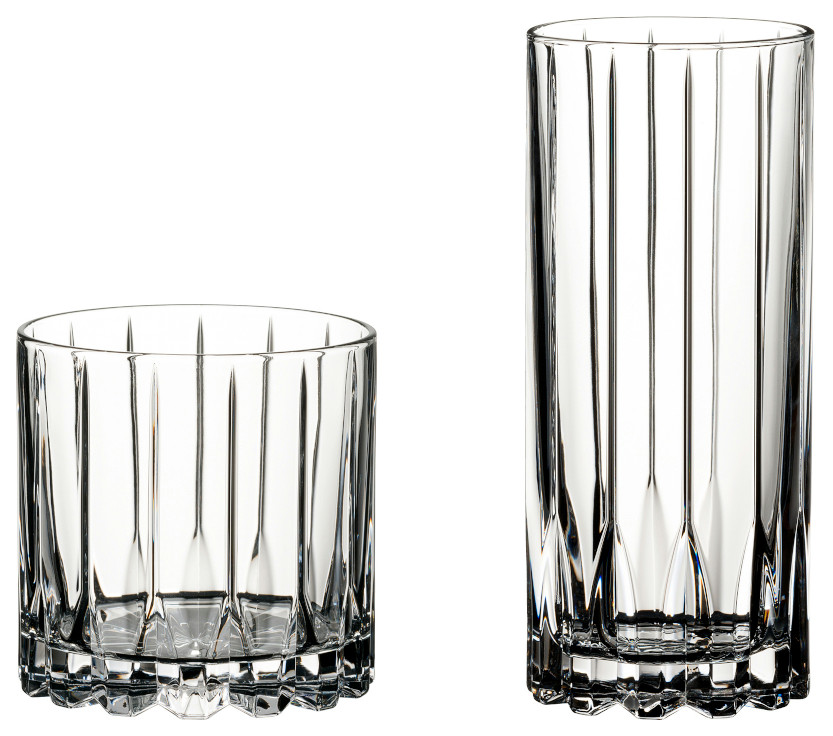 Riedel Crystal Rocks & Highball Glass, Set of 8 - Transitional ...