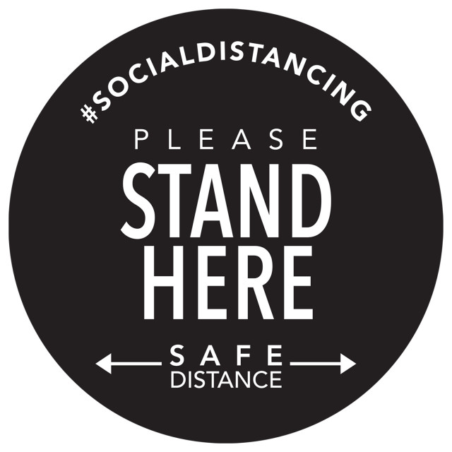 Stand Here - Floor Sticker - Boutique Style - 5pk - Contemporary - Wall ...