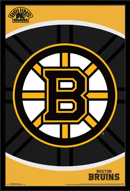 NHL Boston Bruins - Logo 14, 24.25"x35.75" - Contemporary - Prints And ...