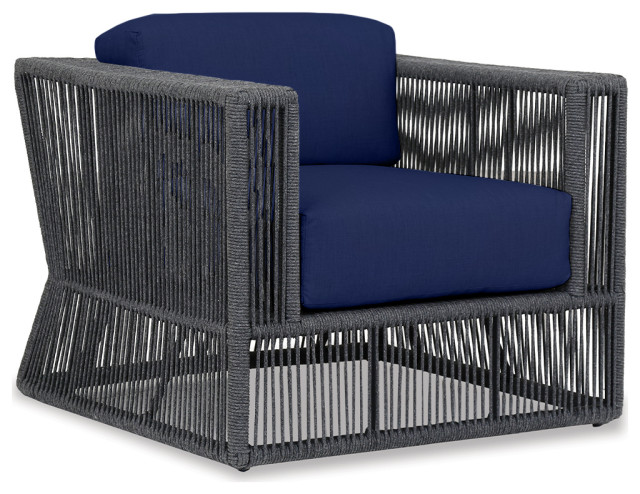 Milano Club Chair With Self Welt - Beach Style - Outdoor Lounge Chairs ...