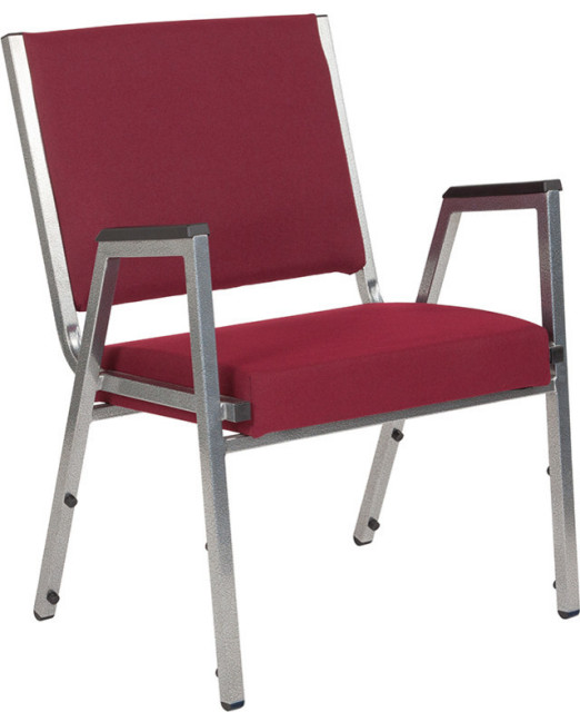 Burgundy Antimicrobial Fabric Bariatric Medical Reception Arm Chair ...