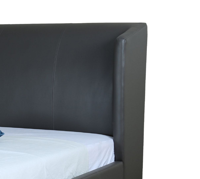 Lenyx Queen-Size Bed, Graphite - Transitional - Platform Beds - by ...