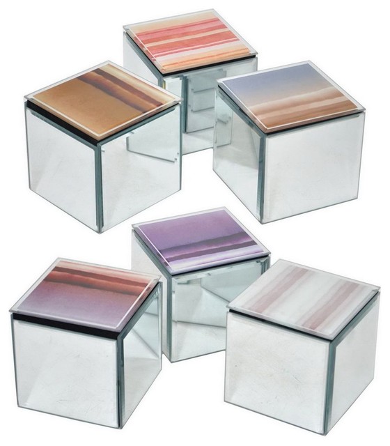 Color Mirror Cube Box